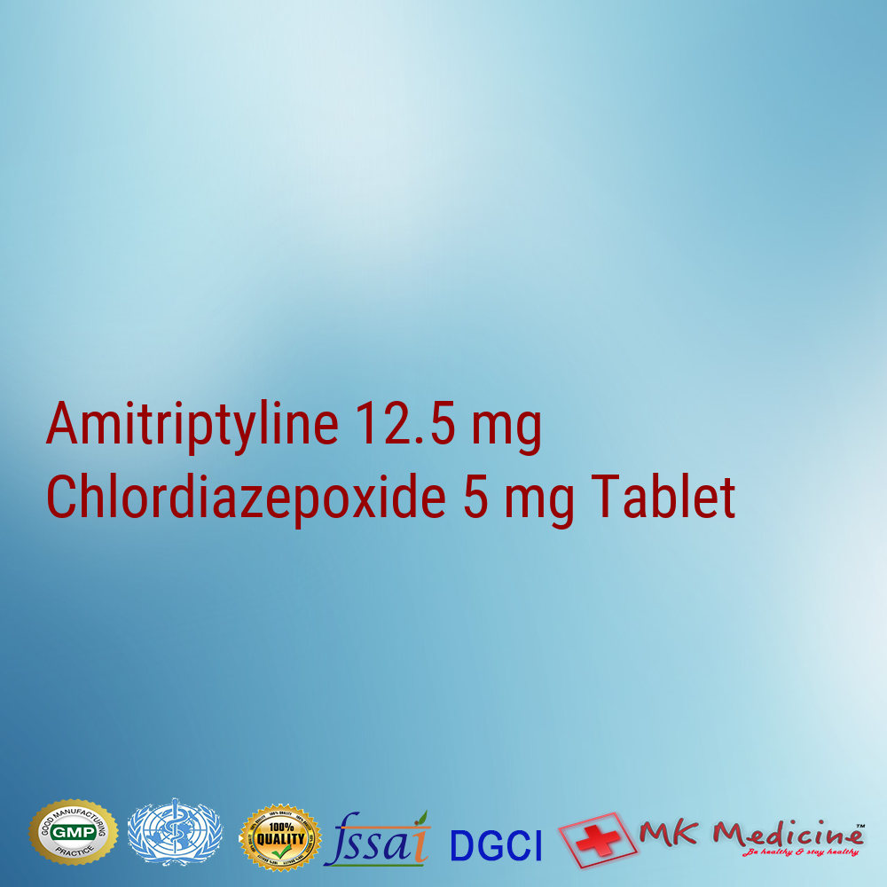 Amitriptyline 12.5 mg Chlordiazepoxide 5 mg Tablet For PCD Franchise